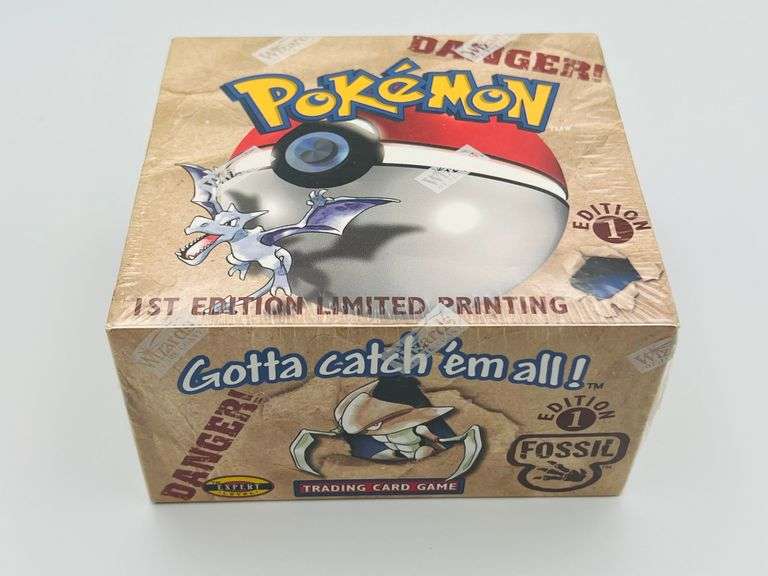 1999 Pokémon 1st Edition Fossil Factory Sealed Booster Box - THS Auctions