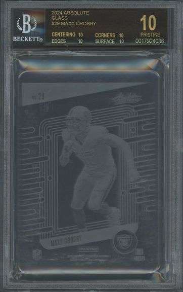 2024 Panini Absolute Glass #29 Maxx Crosby BGS PRISTINE 10 - THS Auctions