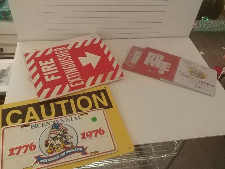 Cigar Signs, Decorative License Plate, Fire Extinguisher Signs - Trice ...