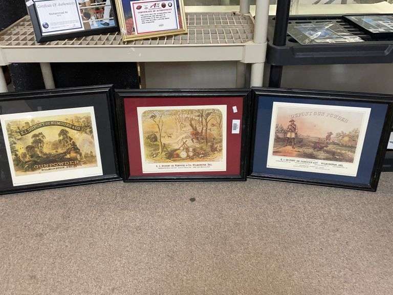 3 Dupont's Gun Powder Ads - Trice Auctions