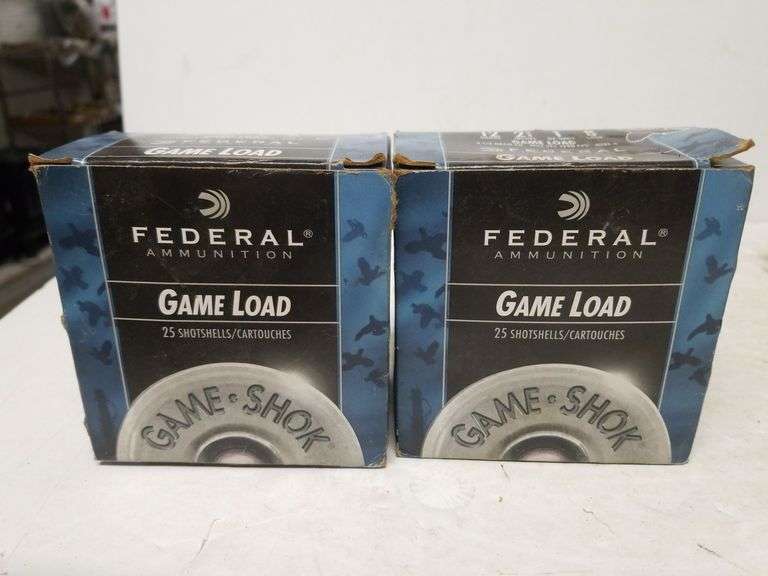 Federal Game Load Shotshells, 2 Boxes - Trice Auctions