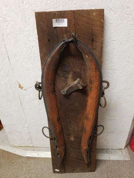 Mounted Horse Yoke On Board - Trice Auctions