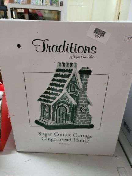Byers Choice Sugar Cookie Cottage Gingerbread House - Trice Auctions