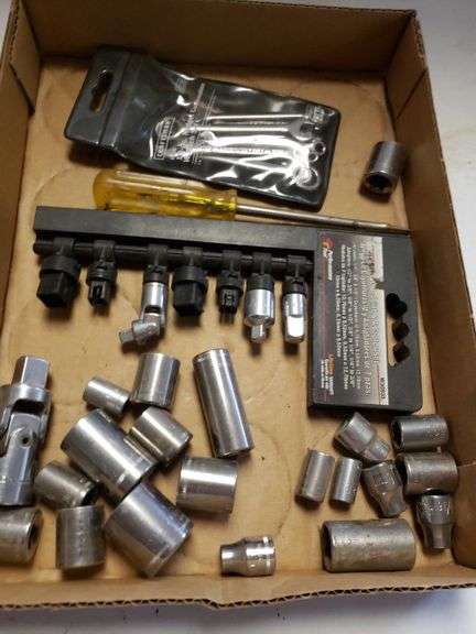 Assorted Sockets, Small Wrench Set, Screwdriver - Trice Auctions