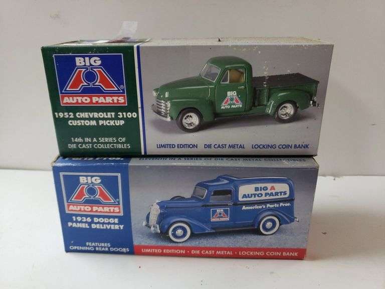 Big Auto parts 1936 Dodge Delivery Truck & 1952 Chevrolet 3100 Pickup ...
