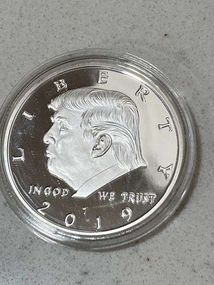 2019 Donald Trump Silver Round Coin - Trice Auctions