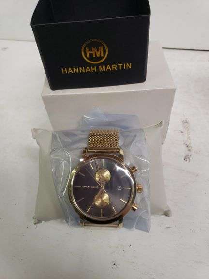 Ladies Gold Tone Hannah Martin Watch - Trice Auctions