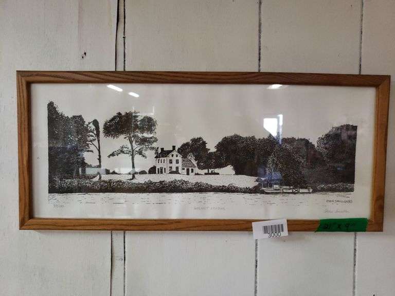 Walnut Landing Print. Signed And Dated By Artist Eddie Smullen - Trice ...