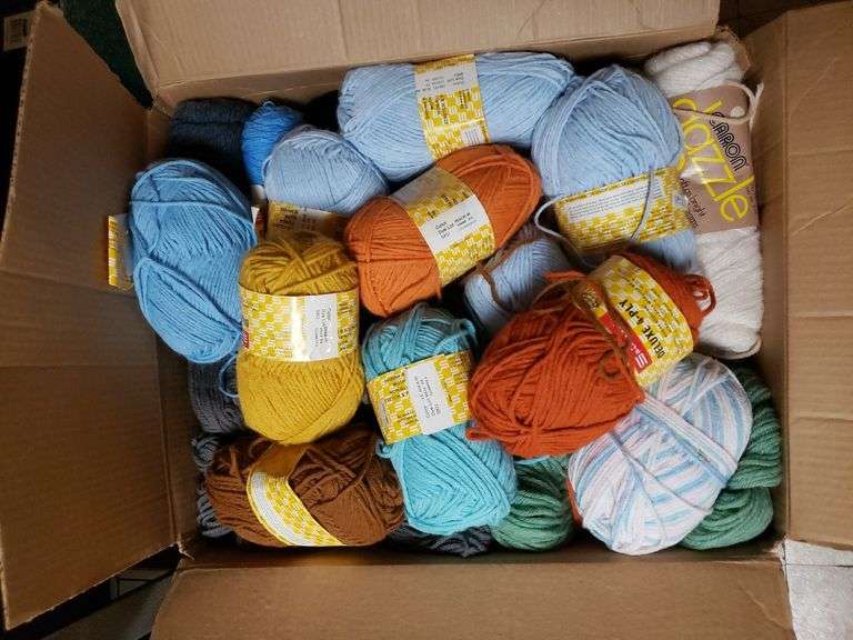 Large Box Of Yarn - Trice Auctions