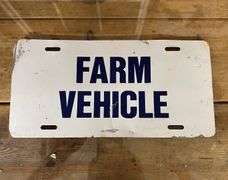 Farm Use License Plate - Trice Auctions