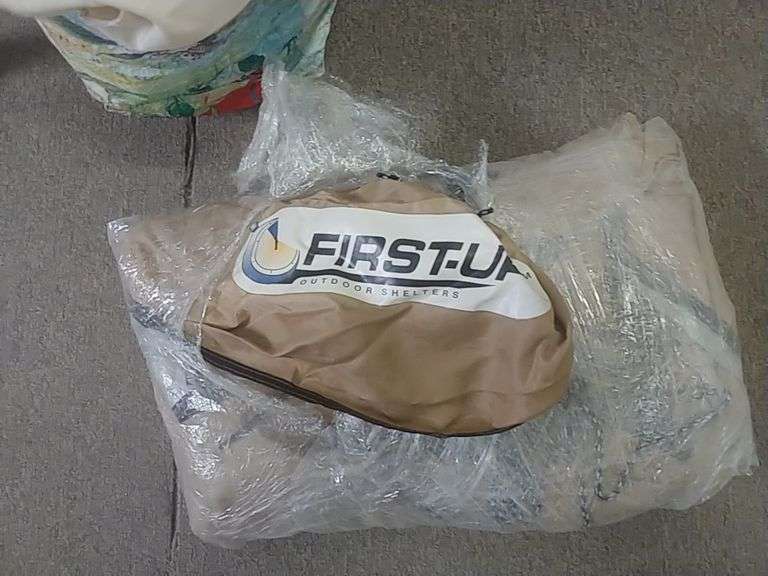 First Up Outdoor Shelter 10x10 Frame With Original Tan And Spare Cream ...