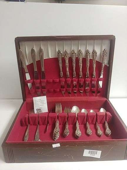 Silver Like Flatware Set - Trice Auctions