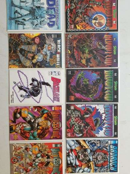 10 Image Blood Feud/Battlestone/Walking Dead Comic Books - Trice Auctions