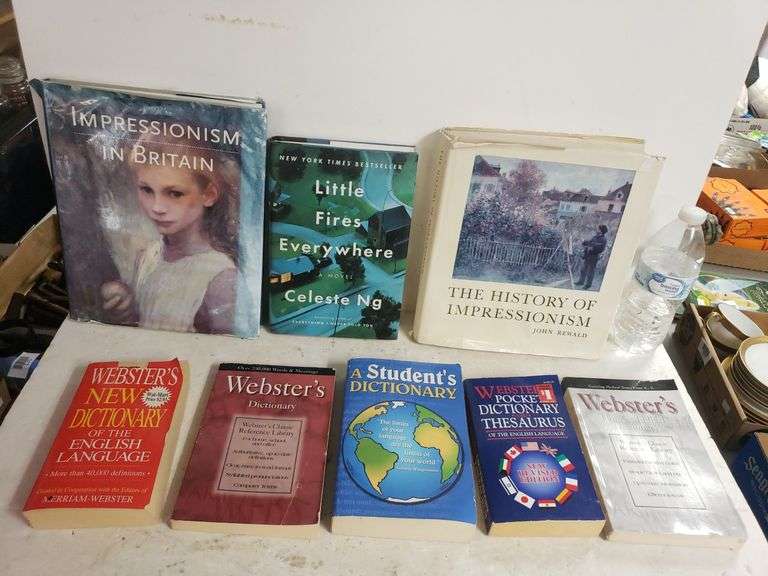 3 Hardback Books & 5 Paperback Dictionaries - Trice Auctions