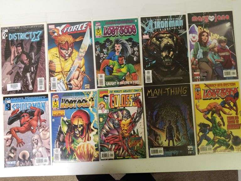 (10) Marvel Comics - Spiderman, Iron Man, - Trice Auctions