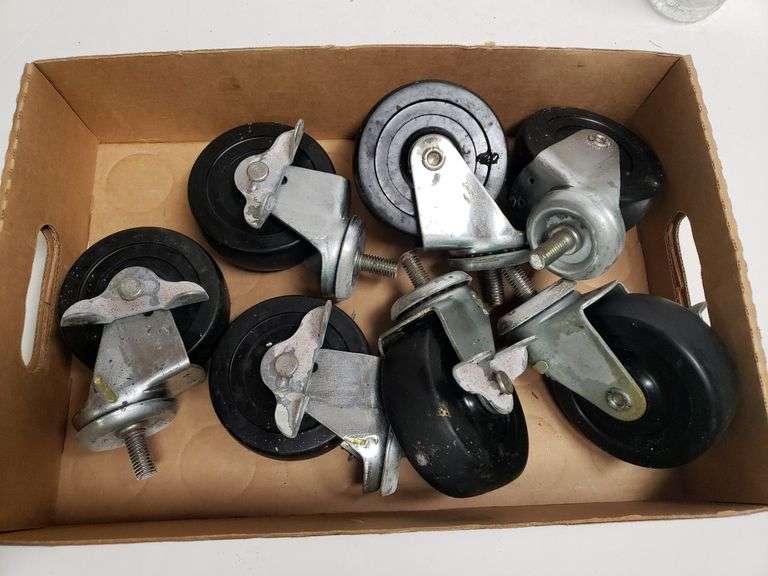 (7) Metal Caster Wheels - Trice Auctions