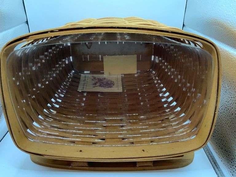 Longaberger Large MAIL BASKET WITH PROTECTOR - Trice Auctions