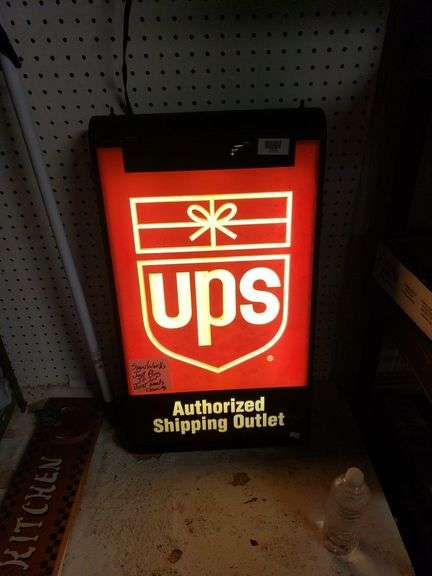 UPS Light Up Sign - Trice Auctions