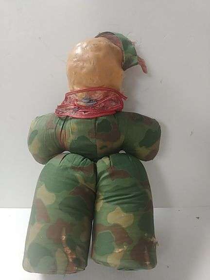 Vintage Army Dressed Doll - Trice Auctions