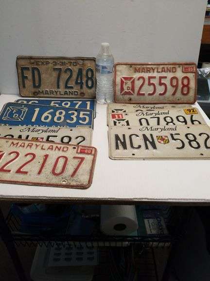Maryland Vehicle Tags - Trice Auctions