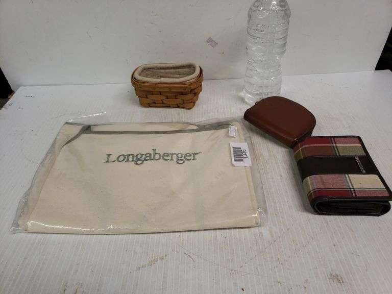 Longaberger Apron, Wallet, Mini Basket, Change Purse - Trice Auctions