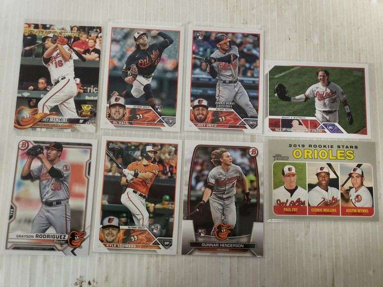 (8) Baltimore Orioles Rookie Baseball Cards - Trice Auctions