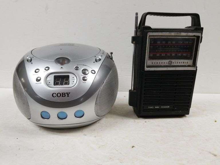 Coby CD Player & GE Two Way Radio - Trice Auctions