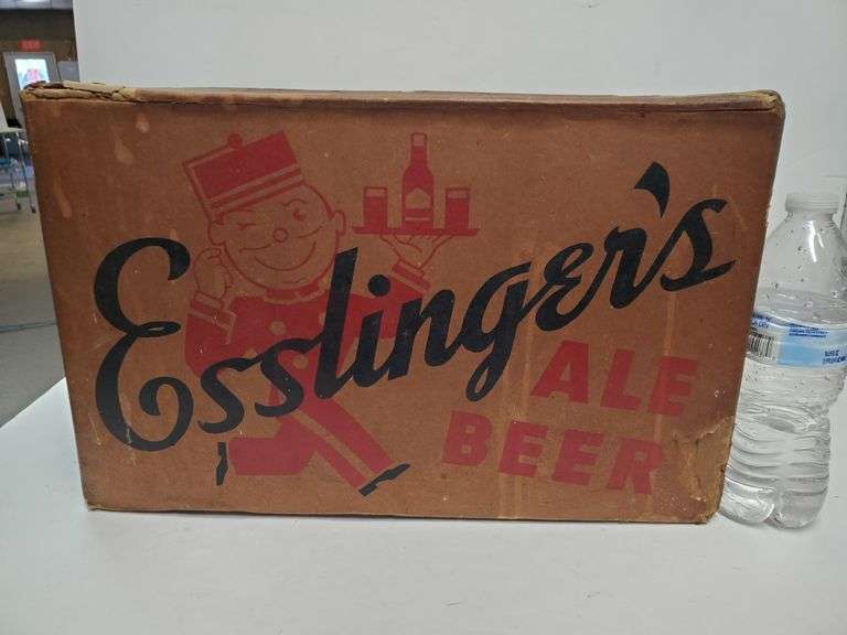 Vintage Esslinger's Beer Case Carton - Trice Auctions