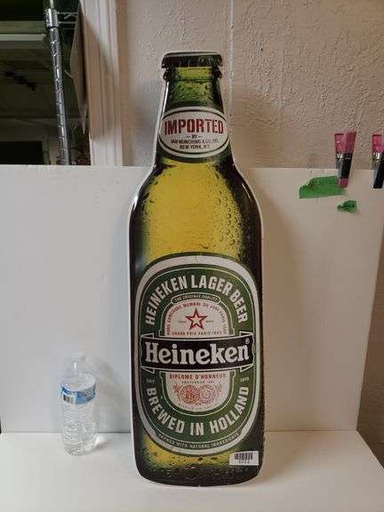 Heineken Metal Beer Sign - Trice Auctions