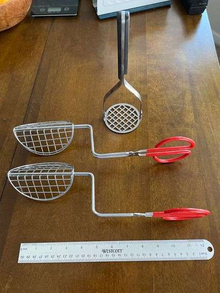 2 Taco Shell Tongs and 1 Flint Masher - Trice Auctions