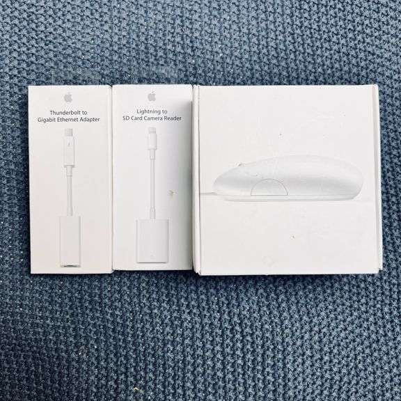 NEW Lot of Apple Mouse, Adapter, & SD Card Reader - Trice Auctions