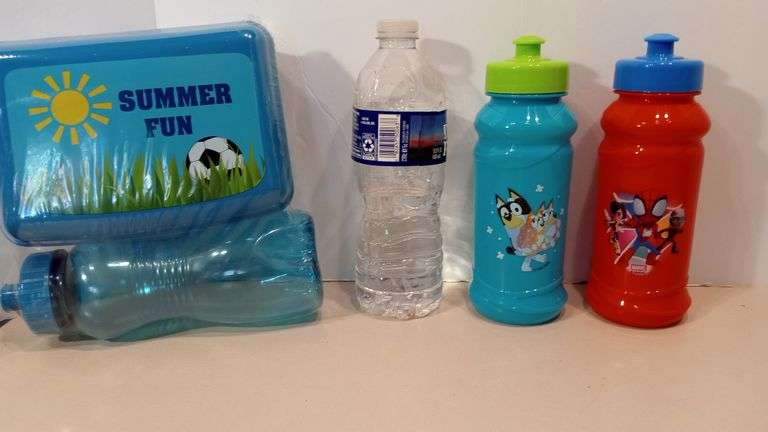 NEW true living Storage Container w/water bottle, Bluey Water Bottle ...