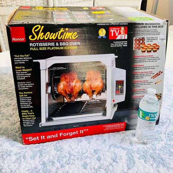 NEW Unopened Ronco Showtime Rotisserie & BBQ Oven Platinum Edition ...