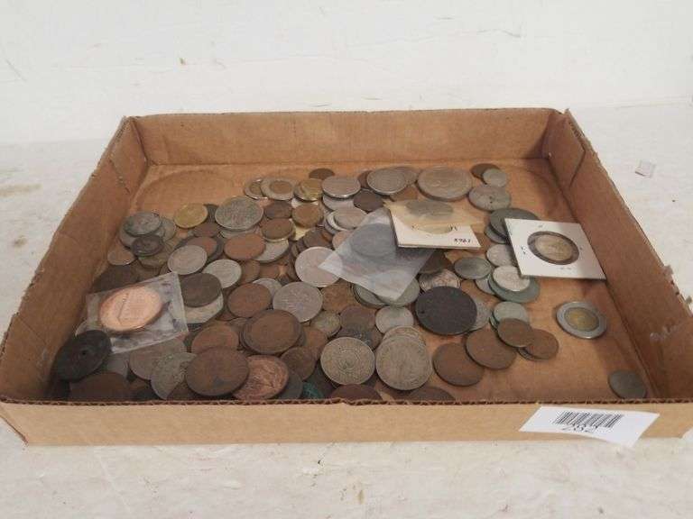 Large Lot Of Vintage Foreign Coins - Trice Auctions