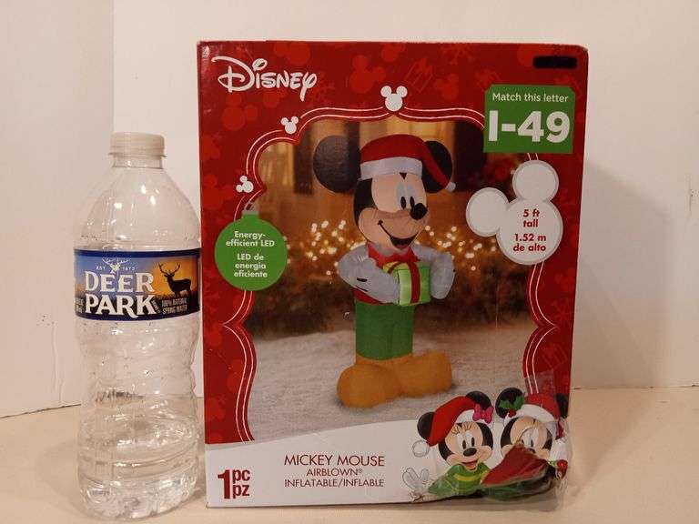 NEW - Disney Mickey Mouse 5ft Airblown Inflatable (LED Light-Up ...