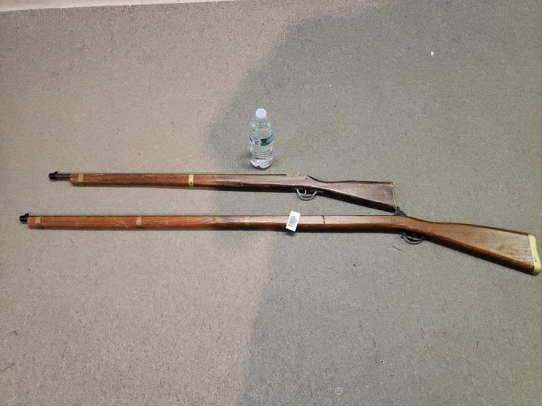 2 Vintage Wooden Toy Rifles - Trice Auctions