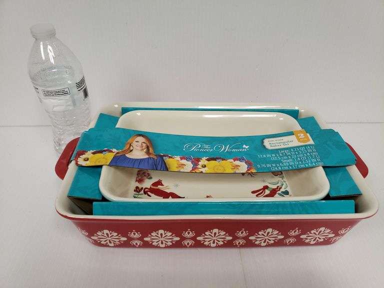 2 Piece Stoneware- Merry Meadow Rectangular Bake Set ( The Pioneer ...