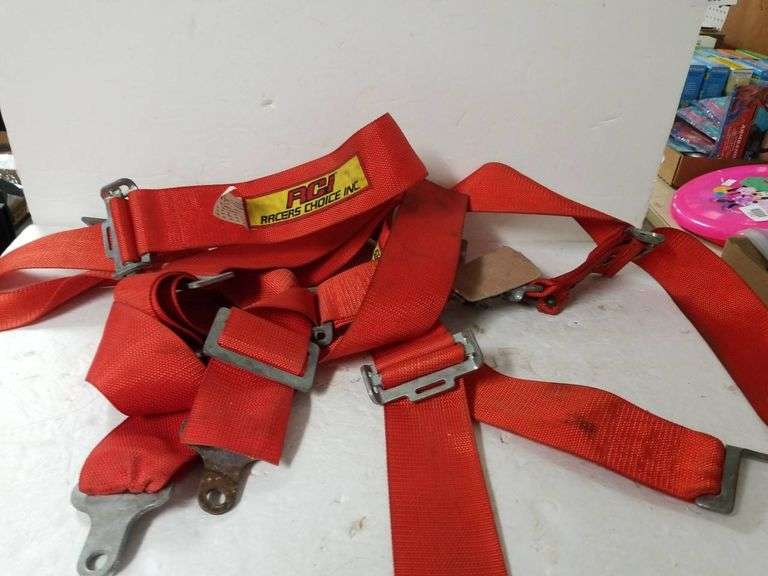 Racers Choice Inc. Red Safety Harness Belts - Trice Auctions