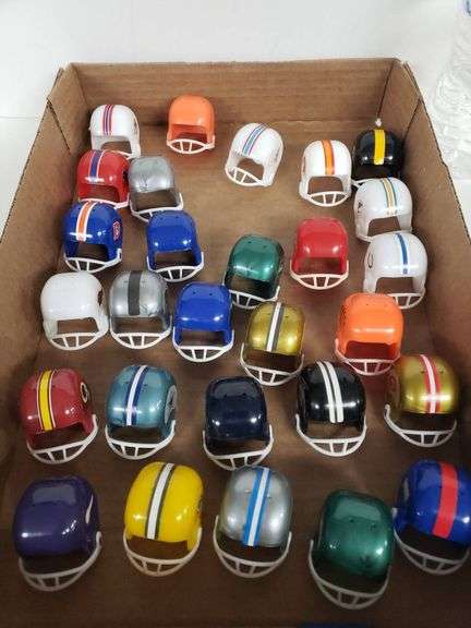 Set of 32 Miniature NFL Team Helmets - Trice Auctions