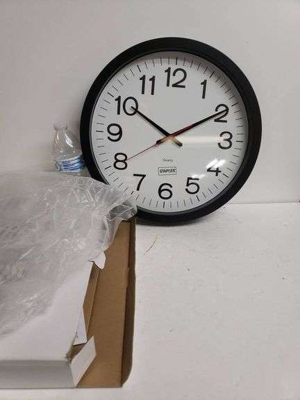 New Staples Quartz Wall Clock - Trice Auctions