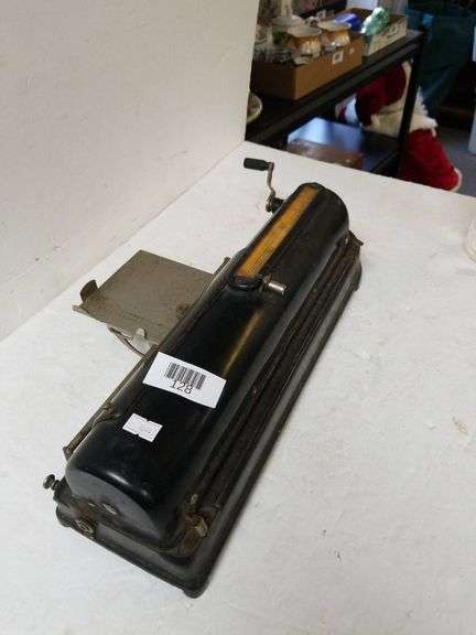 Vintage Adding Machine with Crank Handle - Trice Auctions