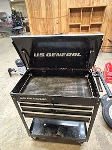 US General Mechanics Tool Cart Box - Trice Auctions