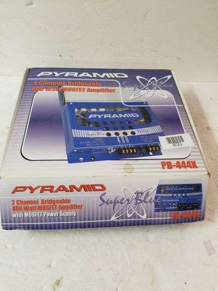 Pyramid PB444X 2-Channel Bridgeable Amplifier 400W - Trice Auctions