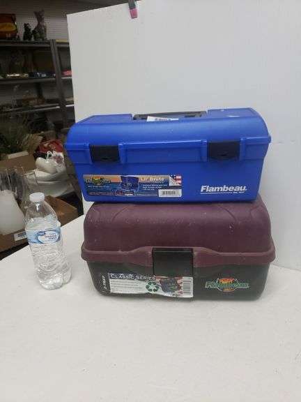 Two Flambeau Plastic Tackle Boxes with Trays - Trice Auctions