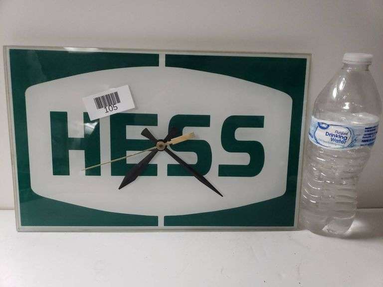 Hess Logo Wall Clock - Trice Auctions