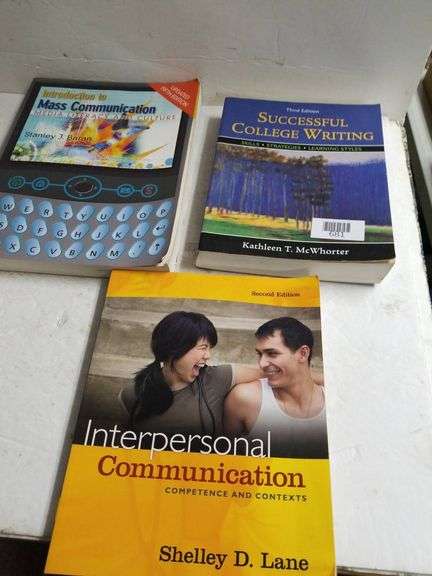 Three College Communication and Writing Textbooks - Trice Auctions