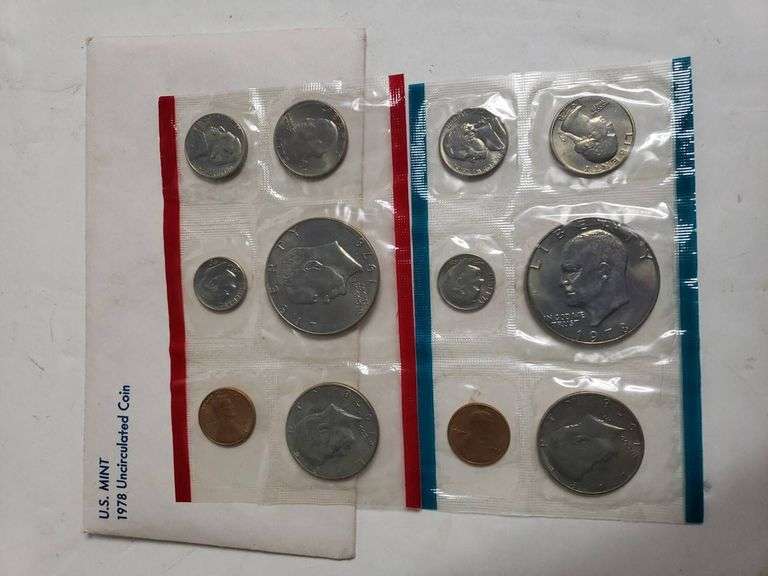 1978 U.S. Mint Uncirculated Coin Set - Trice Auctions