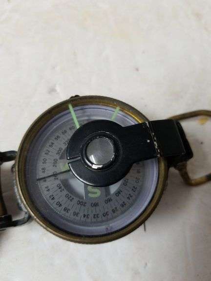 Vintage Military-style Lensatic Compass - Trice Auctions