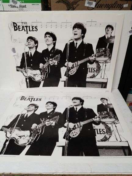 Set of Two Vintage The Beatles Prints - Trice Auctions