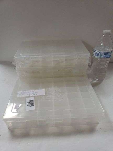 Baseline Plastic Storage Boxes with Dividers - Trice Auctions